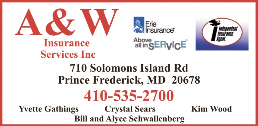Insurance Services, A&W Insurance Services Inc, Frederick, MD