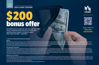$200 Bonus Offer, USAA